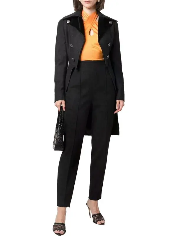 Dolce & Gabbana 1990s High-waisted Tapered Trousers - Grey