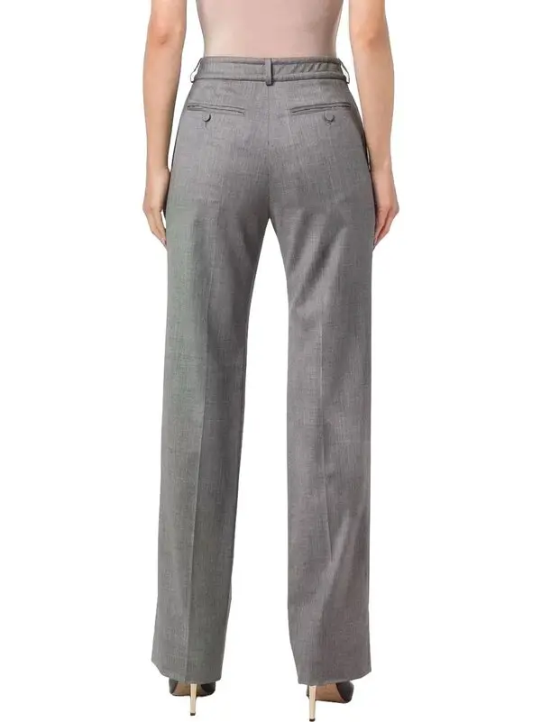 Gianfranco Ferre 1990s Tailored Wool Trousers - Grey