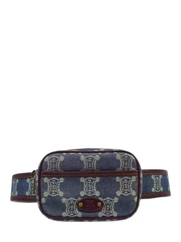 Celine 1990-2000s Macadam Belt Bag - Blue