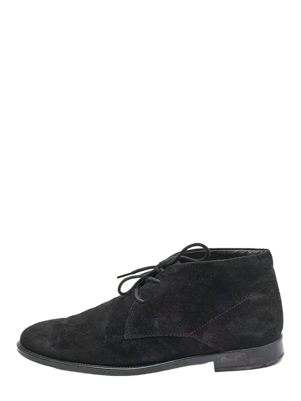TOD'S Suede Lace-up Boots - Black