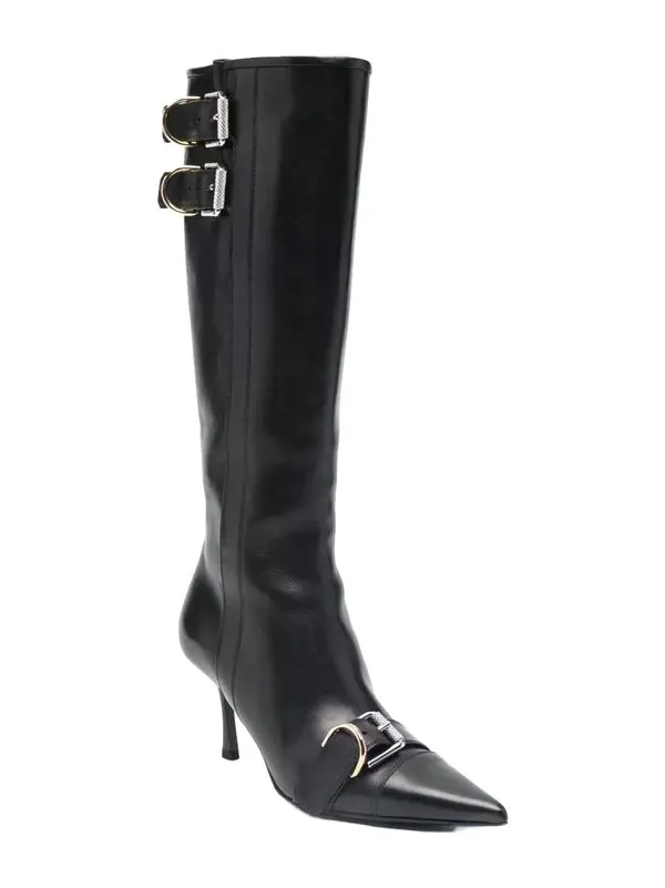 Givenchy 70mm Voyou Buckled Knee-high Boots - Black