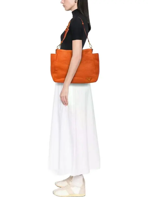 Prada Vitello Daino Shoulder Bag - Orange