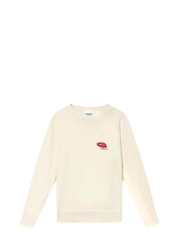 MARANT ETOILE Millyny Embroidered Sweatshirt - Neutrals