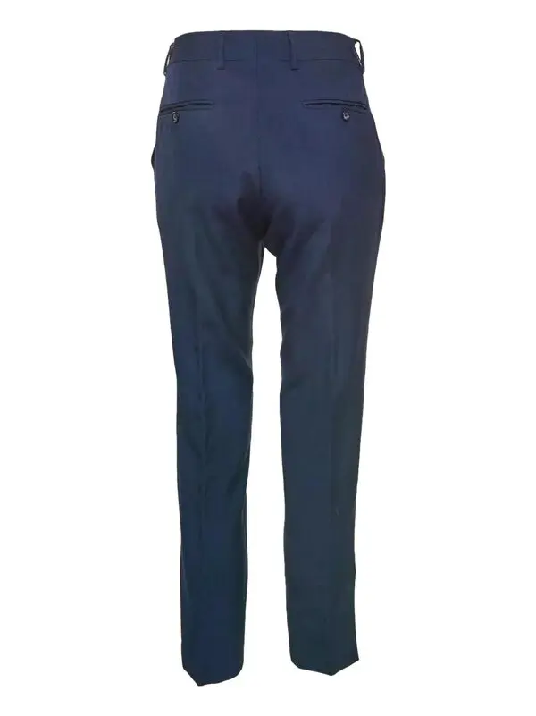 Dolce & Gabbana Virgin Wool Straight-leg Trousers - Blue