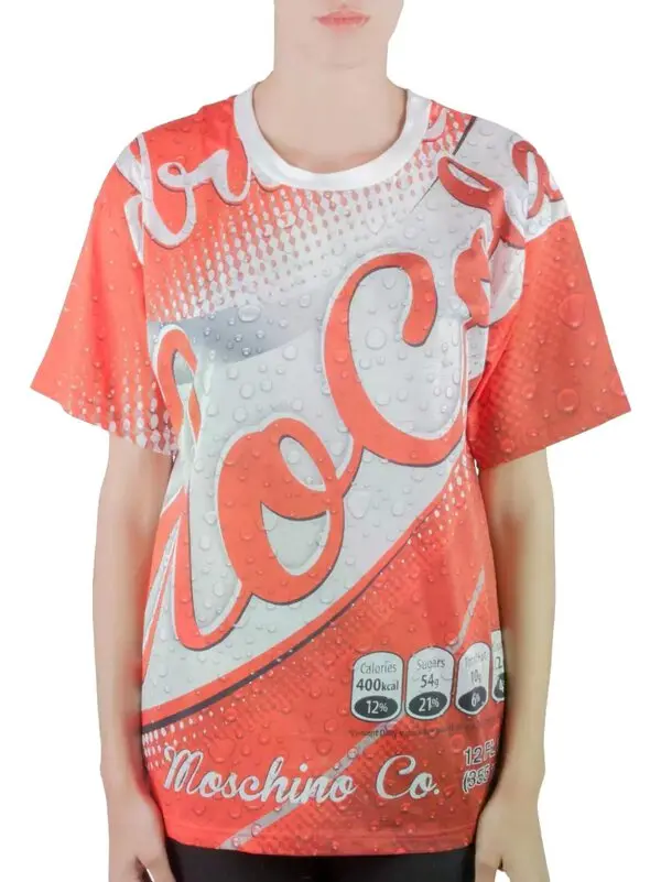 Moschino 2024 Soda Print T-shirt - Red