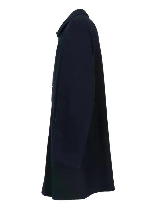 ROMEO GIGLI 1990s Single-breasted Wool Coat - Blue