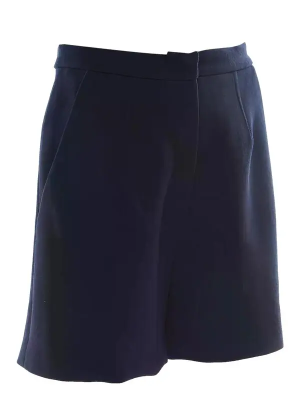ROKSANDA High-waist Four-pocket Wool Shorts - Blue