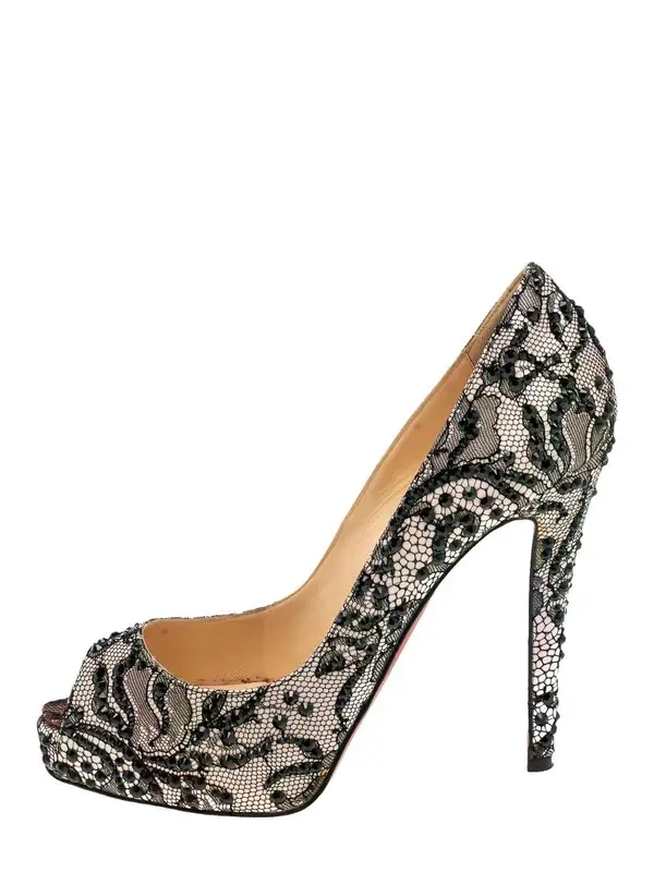 CHRISTIAN LOUBOUTIN Very Prive Lace Pumps - Black