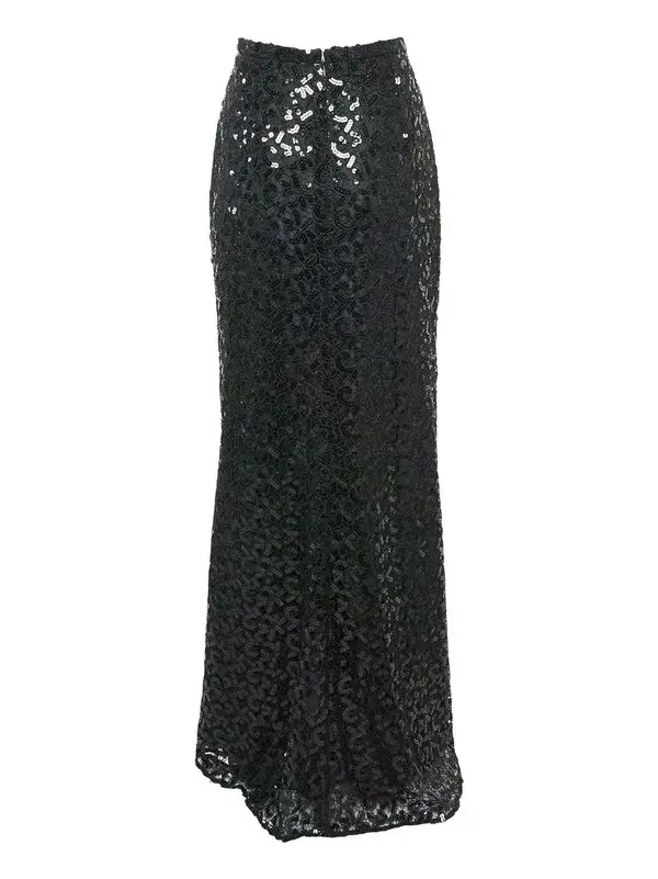 INGIE PARIS Embellished Maxi Skirt - Black