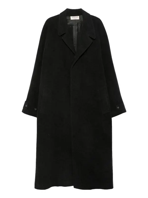 A.N.G.E.L.O. VINTAGE CULT 1990s Button-up Felted Coat - Grey