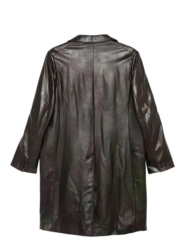 A.N.G.E.L.O. VINTAGE CULT 2000s Leather Coat - Brown