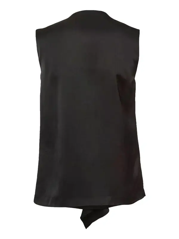 Stella McCartney Ruffled Sleeveless Top - Black