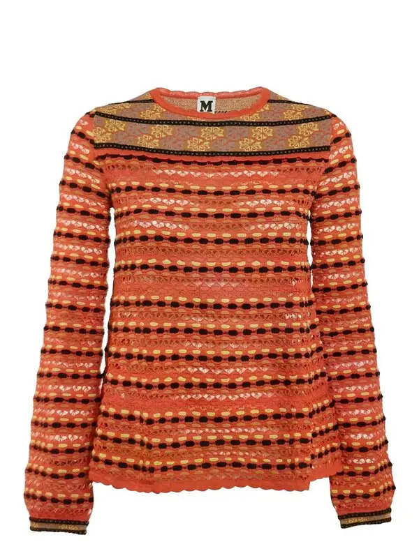 Missoni Floral Embellishment Sweater - Orange