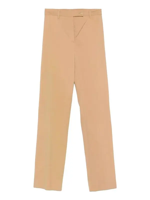 Prada 2000s Stretch-cotton Trousers - Neutrals