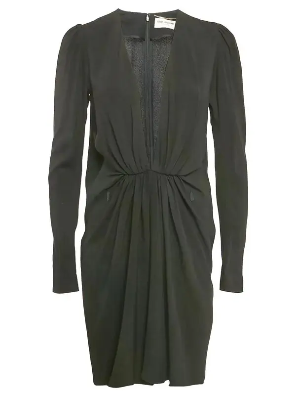 Saint Laurent Midi Dress - Black