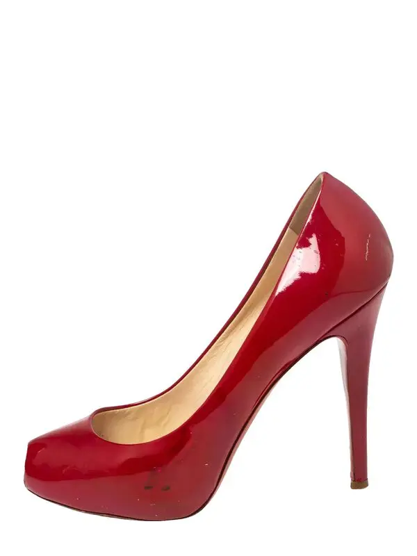CHRISTIAN LOUBOUTIN 120mm Patent Leather Pumps - Red