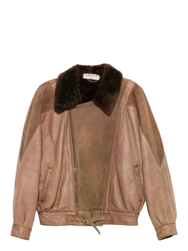A.N.G.E.L.O. VINTAGE CULT 1980s Leather Jacket - Brown