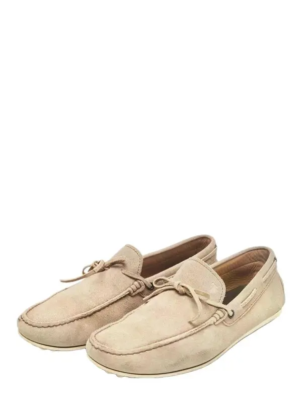 TOD'S Suede Loafers - Neutrals