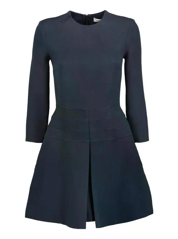 Dior Crew-neck Midi Dress - Blue