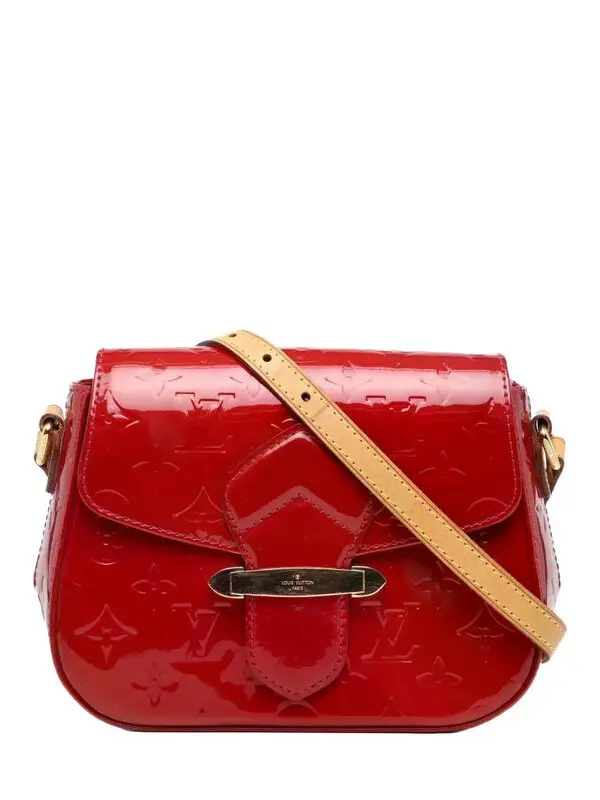 LOUIS VUITTON Monogram Vernis Bellflower Pm Crossbody Bag - Red