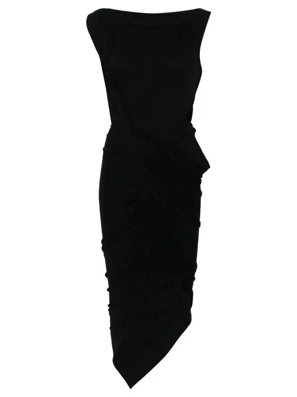 VIVIENNE WESTWOOD 2000's Asymmetric Mini Dress - Black