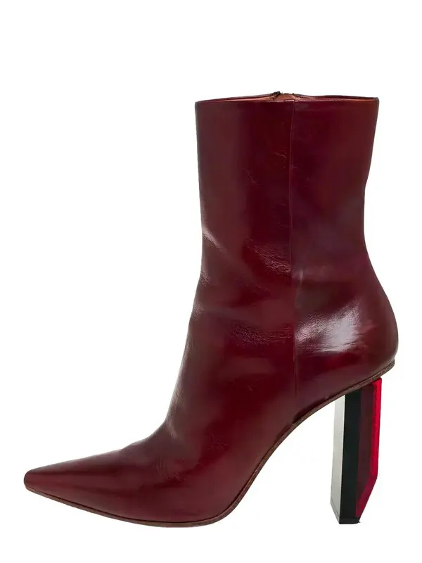 Vetements Pre-owned 100mm Pointed-toe Boots - Red