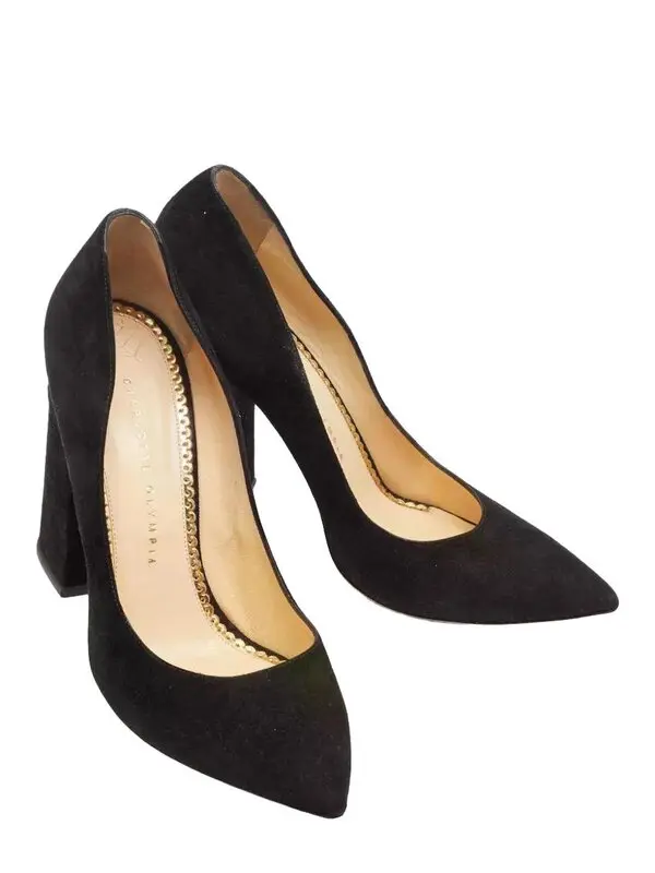 CHARLOTTE OLYMPIA 110mm Leather Heeled Pumps - Black