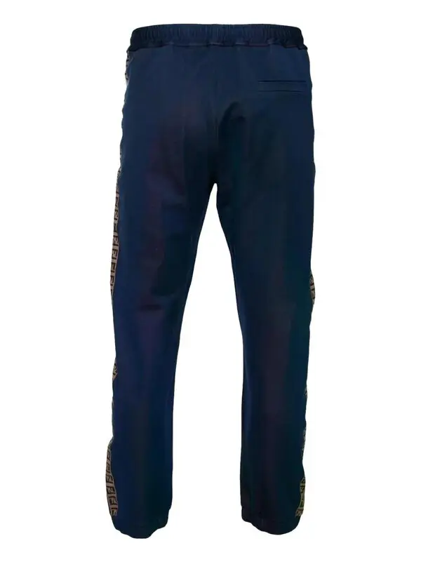 Fendi Monogram-pattern Track Pants - Blue