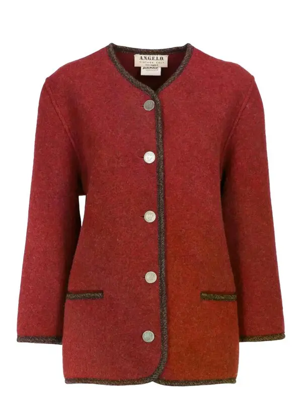 A.N.G.E.L.O. VINTAGE CULT 1990s Virgin Wool Jacket - Red