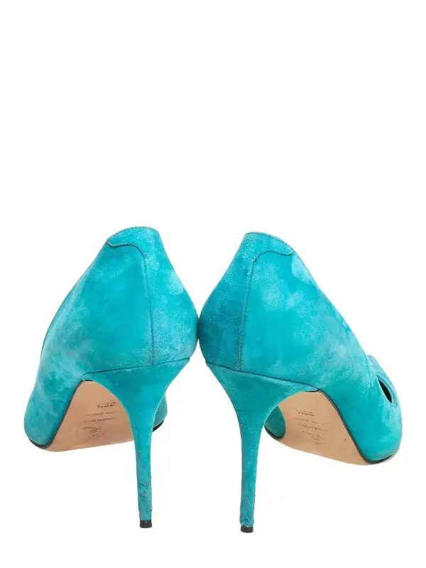 Alexander McQueen 100mm Pointed Toe Tip Pumps - Blue