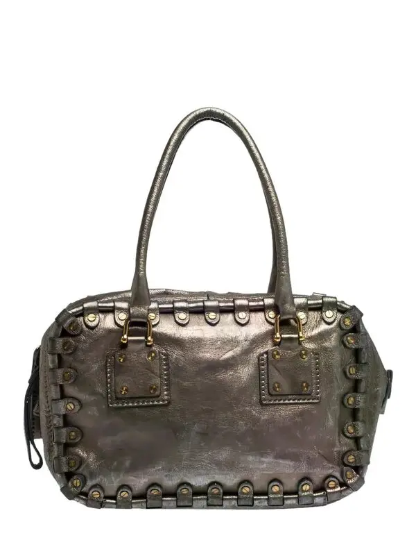 Valentino Garavani Rockstud Leather Tote Bag - Metallic