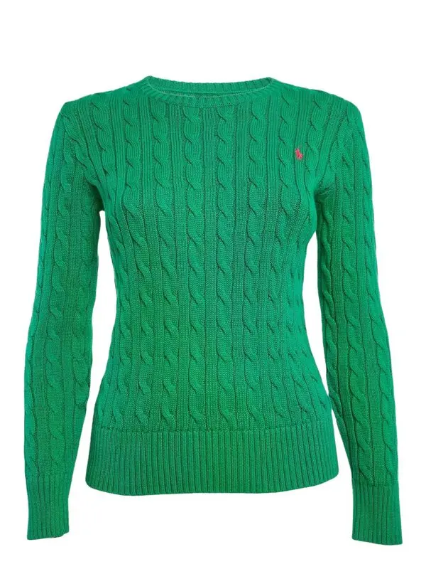 Polo Ralph Lauren Cotton Cable Knit Sweater - Green