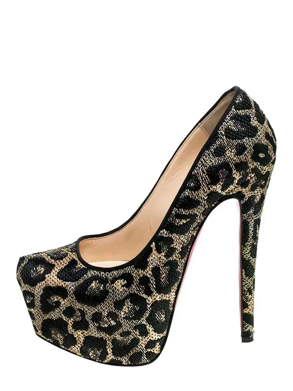 CHRISTIAN LOUBOUTIN 160mm Daffodile Platform Pumps - Black