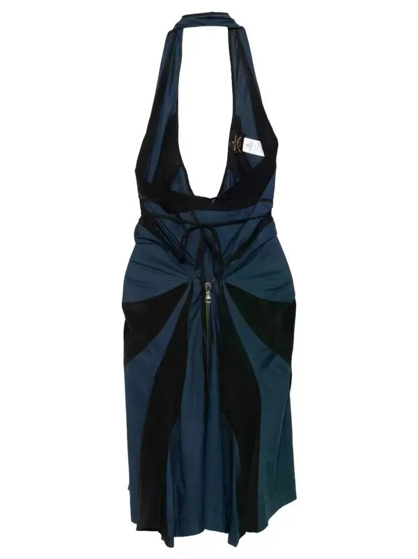 VIVIENNE WESTWOOD Halterneck Silk Dress - Blue