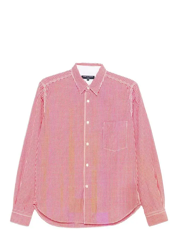 Comme Des Garçons 2011 Gingham Shirt - Red