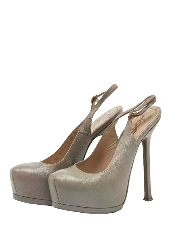 Saint Laurent 140mm Tribtoo Platform Pumps - Grey