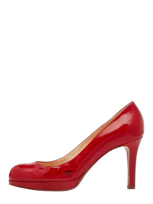 CHRISTIAN LOUBOUTIN Patent Leather High Heel Pumps - Red