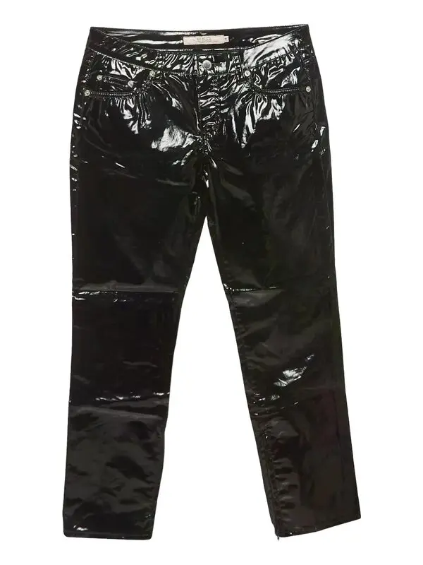 Valentino Garavani Cotton Straight-leg Trousers - Black