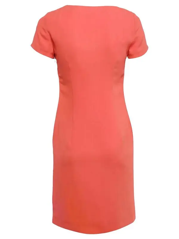 Moschino Floral Appliqué Midi Dress - Red