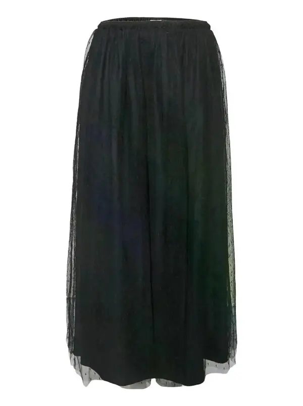 Red Valentino Tulle Polka Dot Skirt - Black