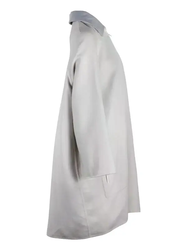 Hermès Cashmere Zip-front Coat - Grey