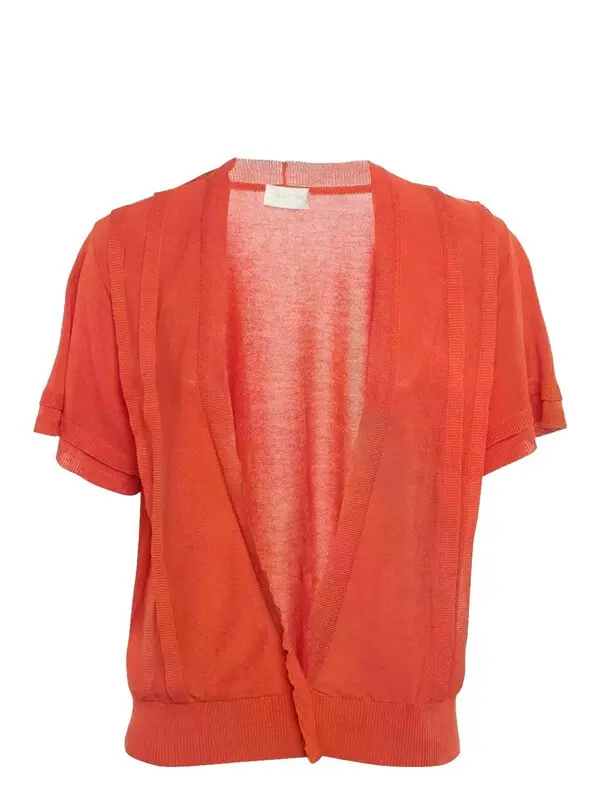 Valentino Garavani Short-sleeve V-neck Cardigan - Red