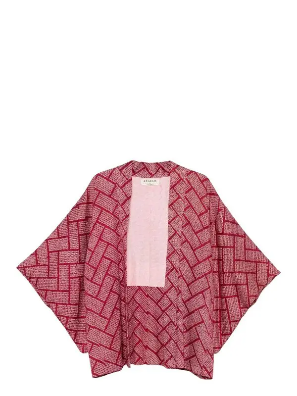 A.N.G.E.L.O. VINTAGE CULT 1980s Printed Silk Jacket - Red