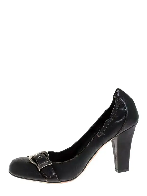 Dior 95mm Scrunch Pumps - Black