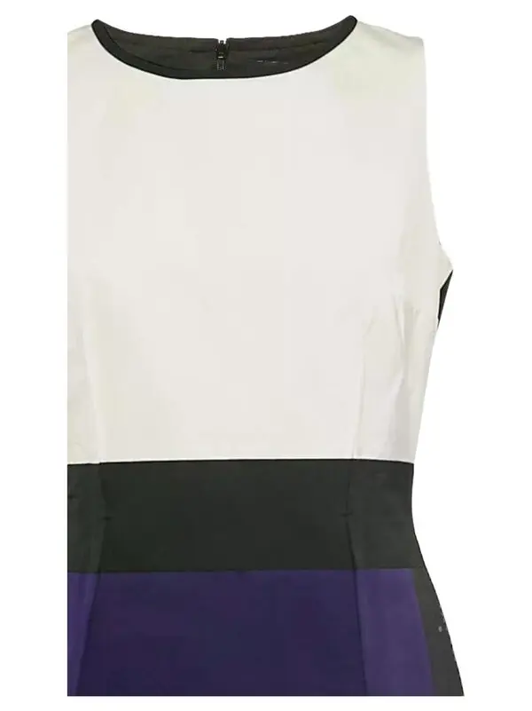 Paule Ka Sleeveless Colourblock Dress - Blue