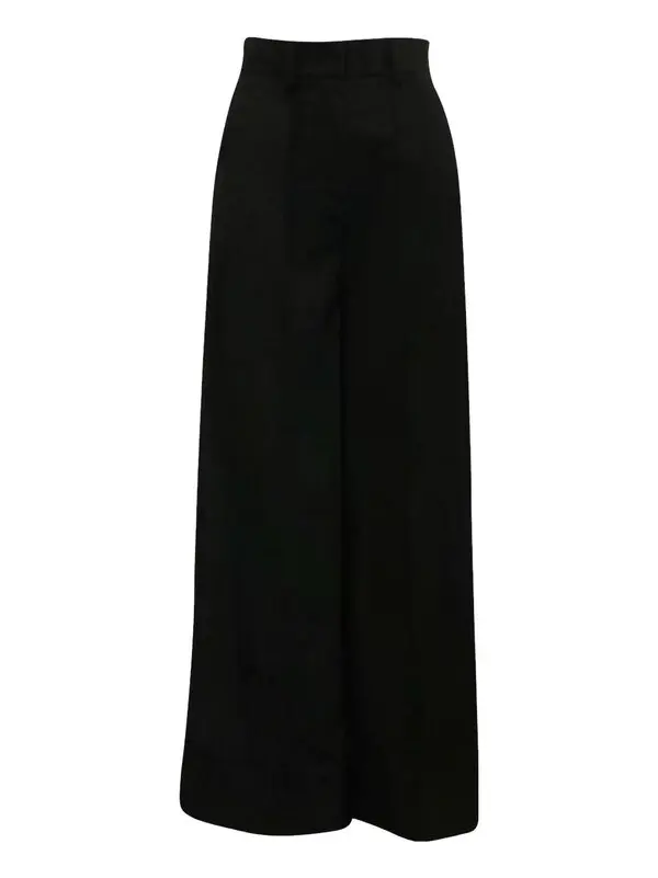 MSGM Wide-leg Tailored Trousers - Black