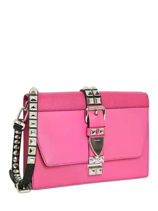 Prada Elektra Studded Crossbody Bag - Pink