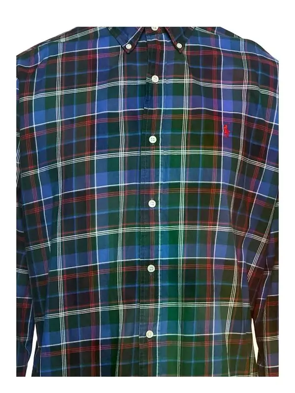 Polo Ralph Lauren Pre-owned Tartan-pattern Cotton Shirt - Blue