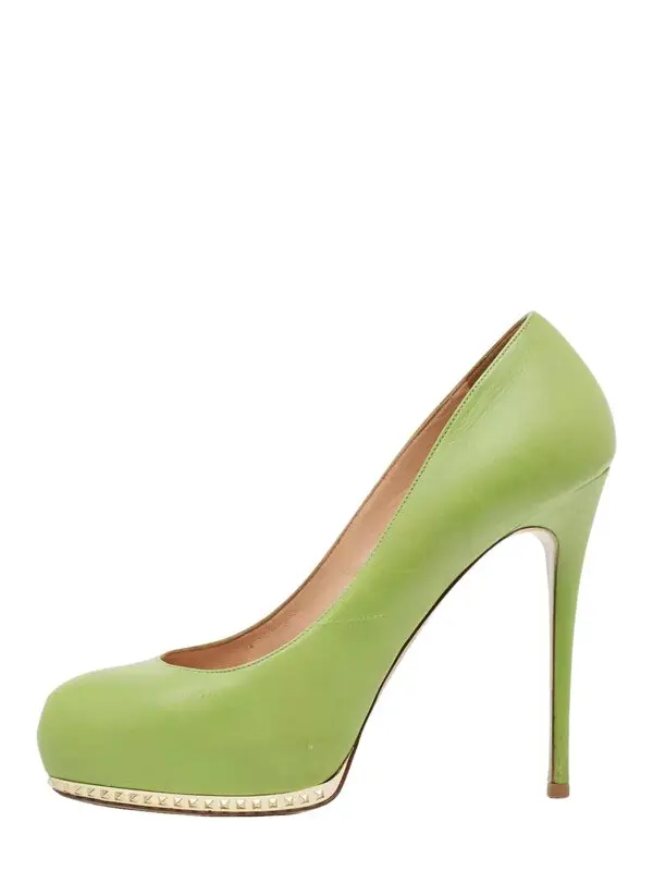 Valentino Garavani Studded Platform Pumps - Green