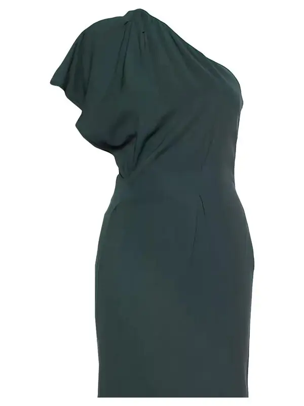 Fendi One-shoulder Ruched Maxi Dress - Green